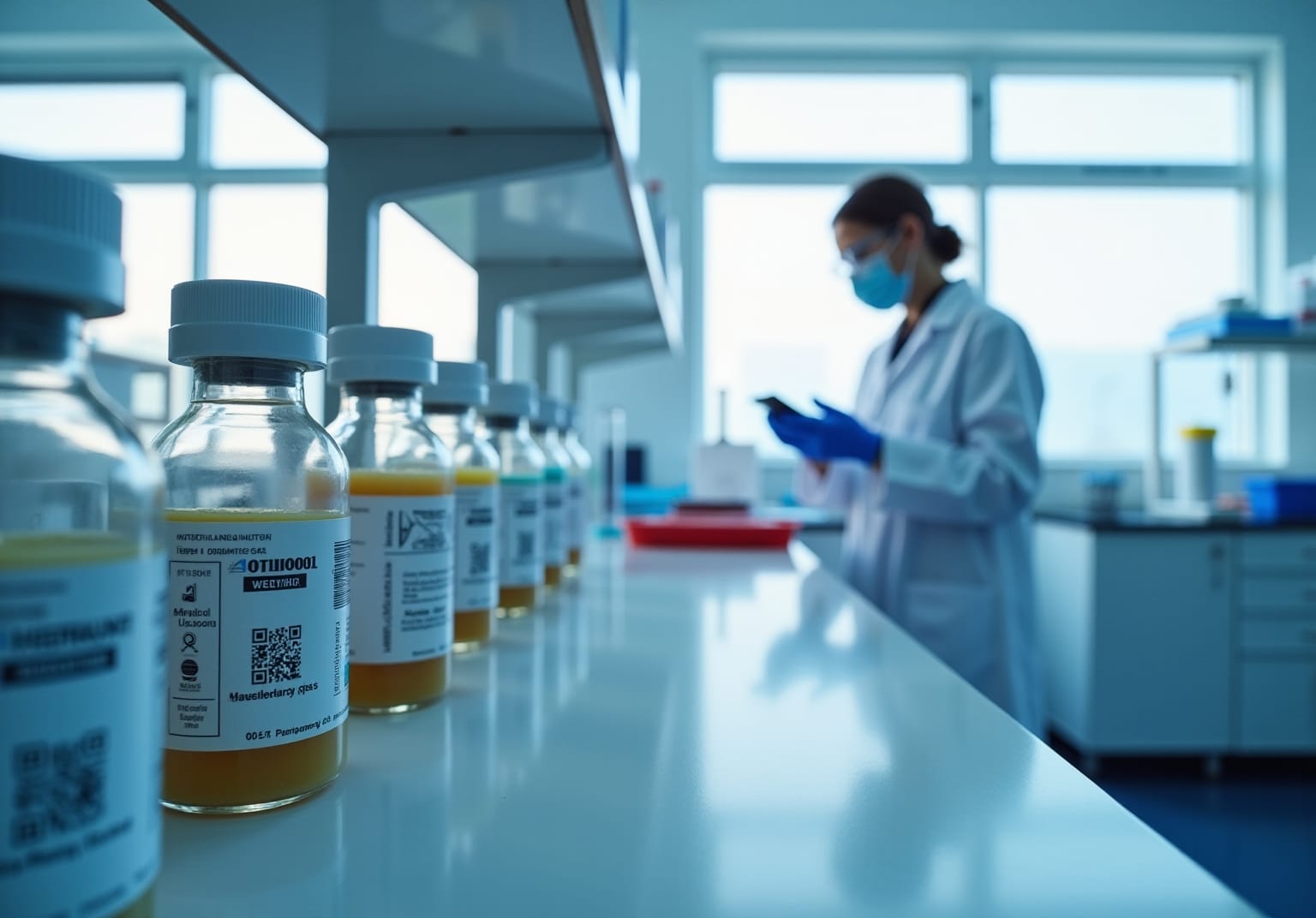 Master Bottle with Cap Selection for Pharmaceutical Labs